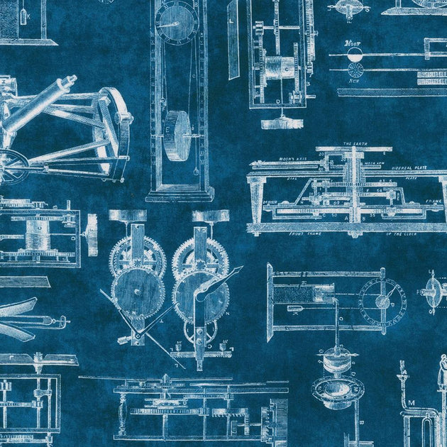 Instruments of the Hours Blueprints Blue – Sewing Arts