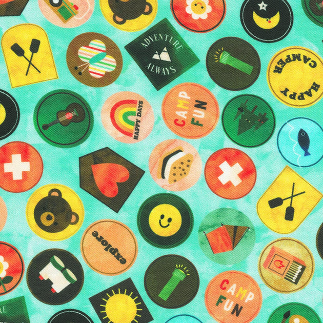 Campground Critters Badges Aqua – Sewing Arts