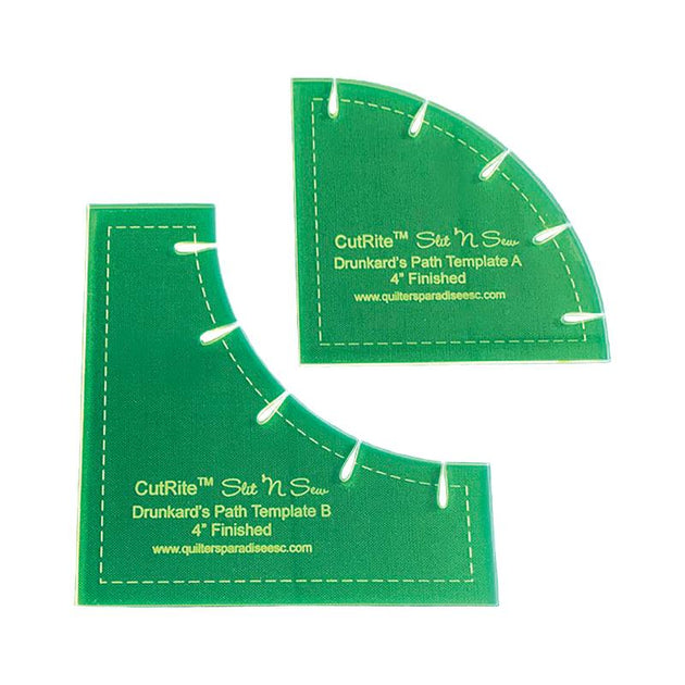 CutRite Slit 'n Sew 4" Drunkards Path Template – Sewing Arts
