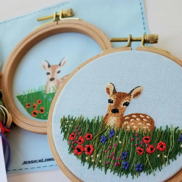 Wildflower Fawn Embroidery Kit – Sewing Arts