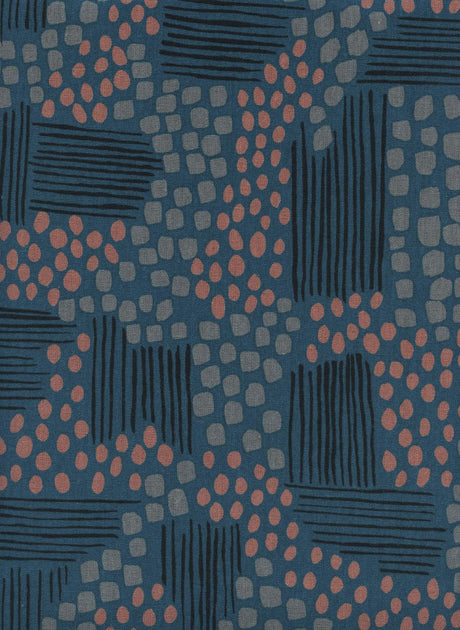 Imagined Landscapes Aeriel View Midnight Canvas – Sewing Arts