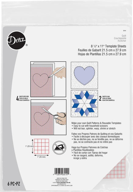 Non-Slip Vinyl Template Sheets – Sewing Arts